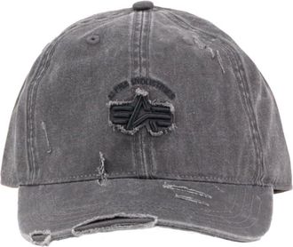 Alpha Industries Alpha Industries Herren Acid Logo Kappe Baseballkappe, Black, Einheitsgr&ouml;&szlig;e