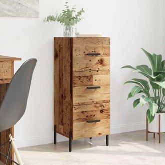 vidaXL Buffet Bois ancien 34 x 34,5 x 90 cm Bois ding&eacute;nierie vidaXL