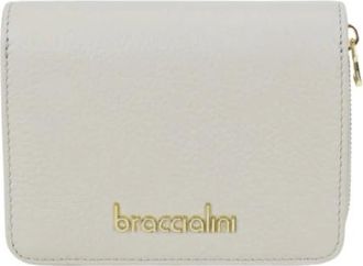 Braccialini Femme, Accessoires, Gris, Taille: ONE Size Petit porte-monnaie en cuir