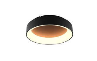 Luce-Ambiente-Design Noah LED ceiling light in Black Aluminum 60w with CCT Function 60 cm