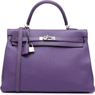 Herm&egrave;s Hobo Bags - Togo Kelly II Retourne 35 - Gr. unisize - in Orange - f&uuml;r Damen