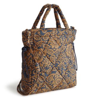 Vera Bradley Damen Nylon Mini Original Tote, Lotus Montage Roasted Pecan, Einheitsgröße