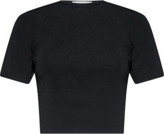 Silvian Heach Femme, Tops, Noir, Taille: 36 FR Haut &agrave; manches courtes