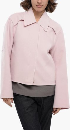 Jil Sander Kurzer Wollmantel mit verdeckter Knopfleiste Jil Sander