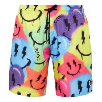 Philipp Plein Homme, Maillots de bain, Multicolore, Taille: L Swim Trunks Smile