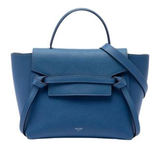 Celine Pre-owned Vintage Satchel - Femme - Pre-owned - Bleu - Taille: ONE Size