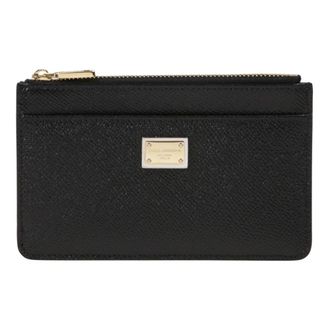 Dolce & Gabbana unisex, Accessoires, Noir, Taille: ONE Size Porte-cartes Dauphine
