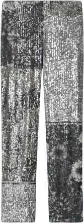 Maison Margiela Femme, Pantalons, Multicolore, Taille: 36 FR Floral Sequin Patchwork Pantalons