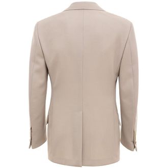 Tom Ford Mens Beige Wool Blazer Clothing