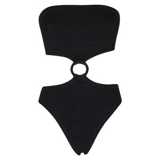 Hunza G Femme, Maillots de bain, Noir, Taille: ONE Size Maillot de Bain Noir Crinkle