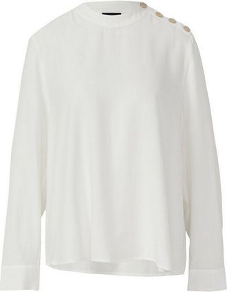 s.Oliver Langarmbluse Bluse Flie&szlig;ende Viskose-Bluse mit seitlichen Kn&ouml;pfen