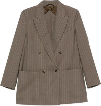 Max Mara Femme, Vestes, Brun, Taille: 42 FR Jacket Hazelnut