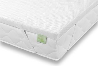 Dreamstar Easy Sleep | ergonomischer Matratzentopper mit hochwertigem Viscoschaumkern | mit Memory Effekt |B&auml;nder zur Befestigung | 5 cm hoch | 100 x 200 cm