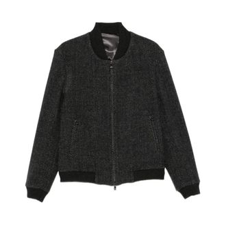 Corneliani Graue Woll-Bomberjacke - - Jackets - Herren - Grau - 2XL