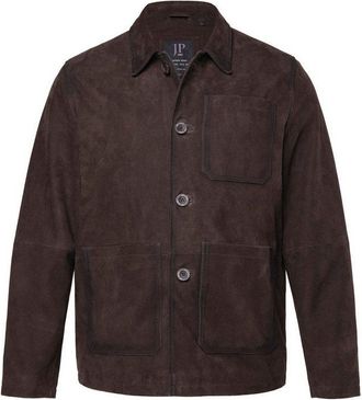 JP1880 Lederjacke Lederjacke Leder Ziegenvelours Hemdkragen