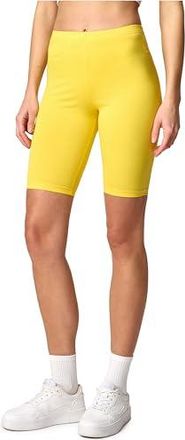 Merry Style Leggings Shorts Femme Coton Confortables - Shorts Cyclisme Femme, Parfaits pour Sport et Quotidien MS10-200 (Jaune, XXL)