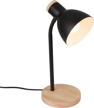 Briloner Nachttischlampe mit Kabelschalter, schwenkbar, E14, max. 10W, Tischlampe, Lampe, Schreibtischlampe, Tischleuchte, B&uuml;rolampe, Leselampe Bett, Leselicht