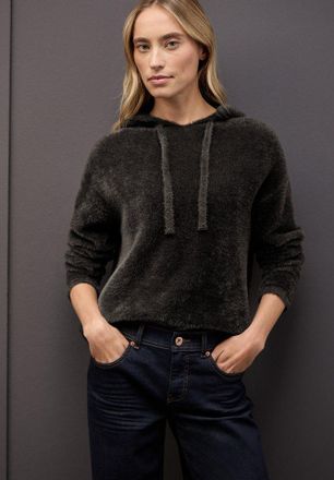 Street One Kapuzenpullover aus softer Federgarn-Qualit&auml;t