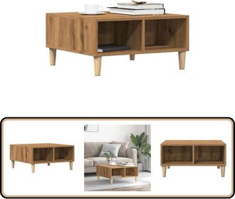 vidaXL Vidaxl - Couchtisch Artisan-Eiche 60x60x30 cm Holzwerkstoff