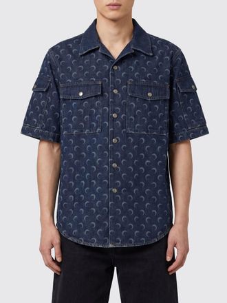 Marine Serre Chemise Homme couleur Bleu