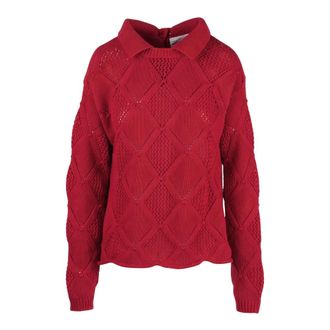 Semicouture Strickpullover mit Rundhalsausschnitt - - Knitwear - Damen - Rot - XS