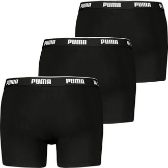 Puma Boxershorts PUMA PUMA MEN EVERYDAY BASIC BOXERS 3P, Damen, Gr. XL, schwarz, Single Jersey, Obermaterial: 95% Baumwolle, 5% Elasthan, k&ouml;rpernah, Unterh