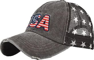 Generic Casquette de baseball en coton avec broderie étoile pour homme et femme, gris foncé, Taille unique