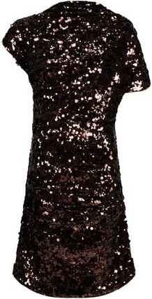 Ganni Robe courte &agrave; sequins manches courtes