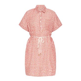 Ichi Ichi, Femme, Robes, Rouge, Taille: 44 FR Robe chemise