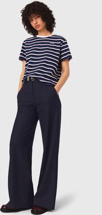 Maje Kostümhose Mit Falte - Marineblau - Maje