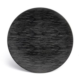 Medard De Noblat Magma Noir - Assiette de pr&eacute;sentation 29 cm (lot de 6)