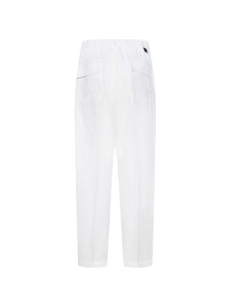 low brand Mens Trousers White Cotton