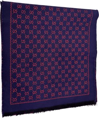 Gucci T&uuml;cher & Schals - Gucci wool scarf, navy blue - Gr. unisize - in Blau - f&uuml;r Damen