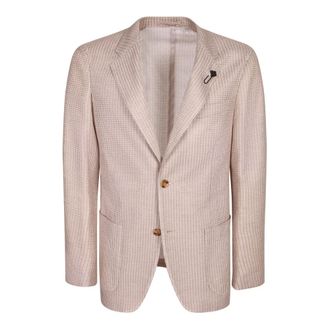 Lardini Straight Blazer - - Suits - Herren - Beige - XL