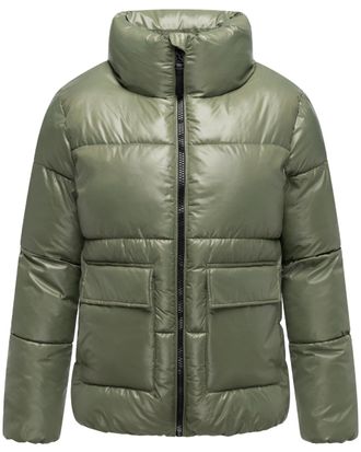 Navahoo Damen Winterjacke warme Steppjacke mit hohem Stehkragen Eispracht 14 Olive Leaf Gr. M