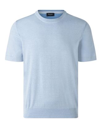 Maerz Softes T-Shirt aus einem atmungsaktiven Baumwollstrick in