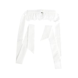Ann Demeulemeester Tosten Lace Ruffled Collar