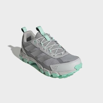 ADIDAS TERREX Wanderschuh ADIDAS TERREX ROCKADIA, Damen, Gr. 38,5, grau (clear mint, grau two, silber metallic), Synthetik, Textil, Schuhe Wanderschuh