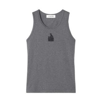 Lanvin &Auml;rmelloses Oberteil - - Tops - Damen - Grau - S