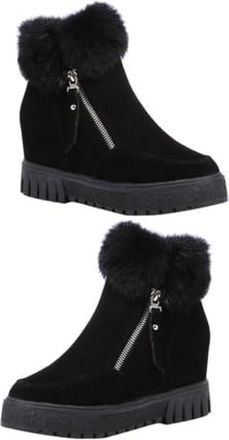 Hemoton Bottines Chaudes Pour Femmes Chaussures D&eacute;contract&eacute;es Courtes Chaussures Confortables Pour Usage Int&eacute;rieur Et Ext&eacute;rieur