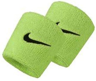 Nike Nike Low Cuffs SWOOSH WRISTBANDS Zitronengr&uuml;n, Einheitsgr&ouml;&szlig;e