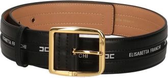 Elisabetta Franchi Femme, Accessoires, Noir, Taille: L Logo Pattern Belt