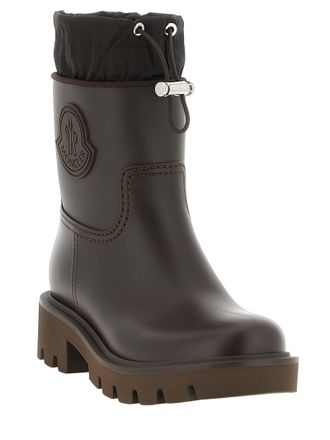 Moncler Womens Brown Pvc Ankle Boots