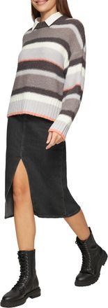 s.Oliver Midi-Jeansrock mit Gehschlitz