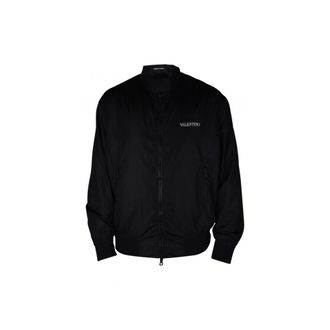 Valentino Garavani Tech Fabric Bomber Jacket - Homme - Vestes - Noir - Taille: S
