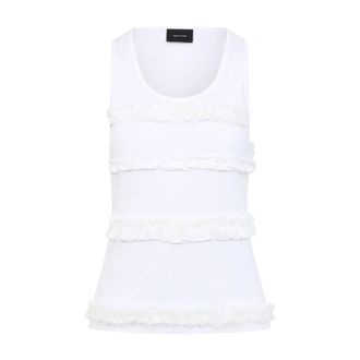 Simone Rocha Wei&szlig;es Oberteil Stilvolle Baumwolle - - Tops - Damen - Wei&szlig; - XS