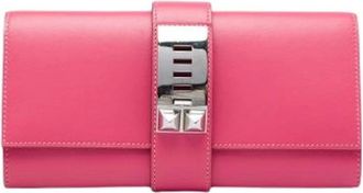 Herm&egrave;s Pre-owned Medor Clutch - Femme - Pre-owned - Rose - Taille: ONE Size