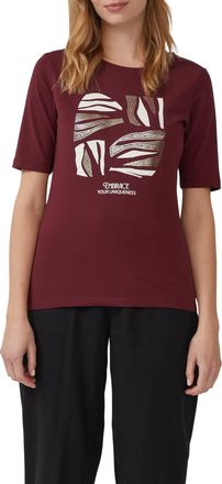 s.Oliver Jersey-T-Shirt im Slim Fit mit Frontprint