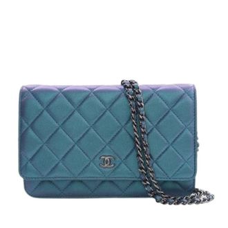 Chanel Pre-owned Wallet on Chain - Femme - Pre-owned - Bleu - Taille: ONE Size