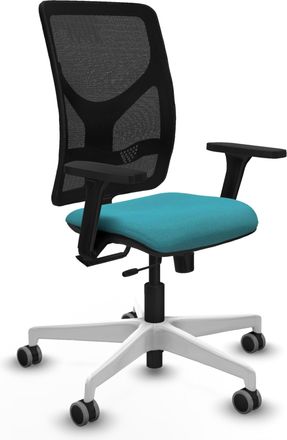 Piqueras y Crespo B&uuml;rostuhl mit 3D-Armlehnen, h&ouml;henverstellbare Lendenwirbelst&uuml;tze, ausgestattet mit Syncro/Traslack und Schneideschaum, mit Rollen von 65 mm, Parkett, 